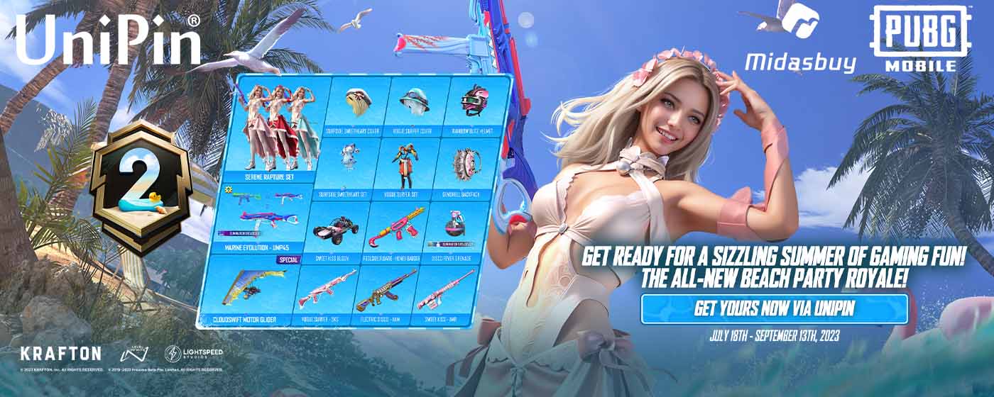 UniPin - Unleash The Fun: RPA 2 Beach & Pool Party - Get The Custom Color Serene Rapture Set ...